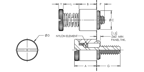 TCH - Panel Fastener, Broaching, 300 Series Stainless Steel, Passivated ...